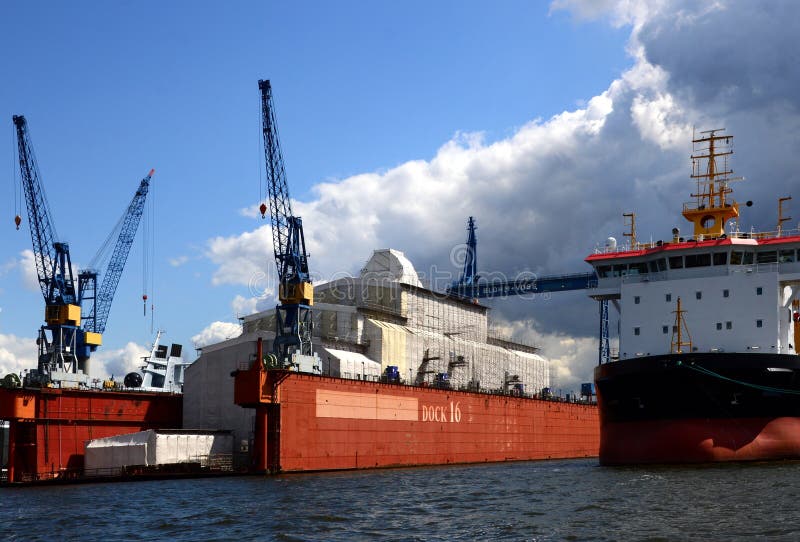 Wharf in the Hanse City Hamburg Editorial Stock Image - Image of ocean ...
