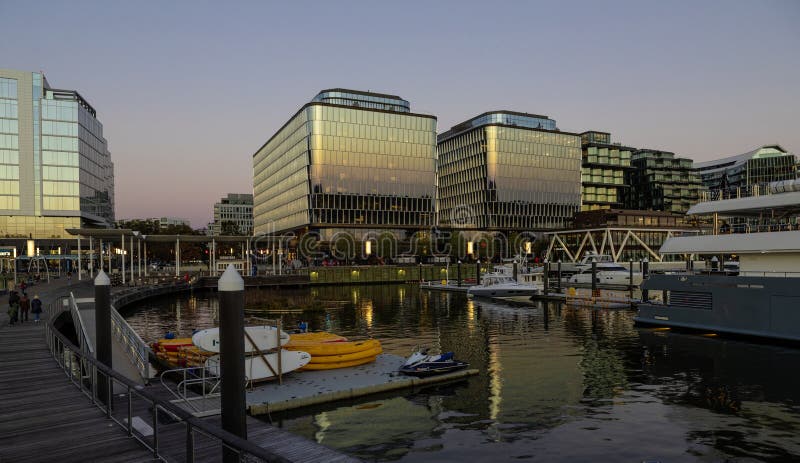 The Wharf in Washington, DC Waterfront Editorial Stock Photo - Image of ...