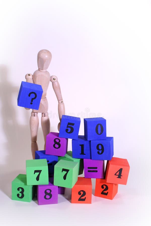 What is the answer stock image. Image of grade, algebra - 4546517