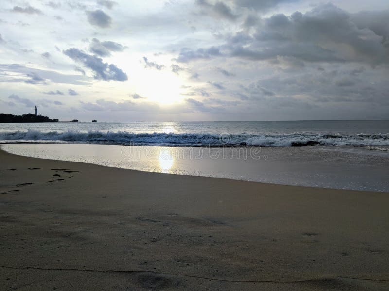 What a Beautiful Sun Set at Santolo& X27;s Beach Stock Photo - Image of ...