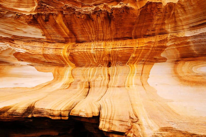 Painted Cliff Tasmania Australia Stock Image - Image of badlands, wall ...