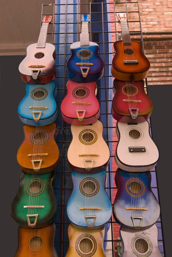 What Color is Your Guitar stock image. Image of green - 9320825