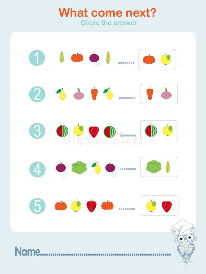 What Comes Next, Counting and Matching Educational Games Kids, Kids ...