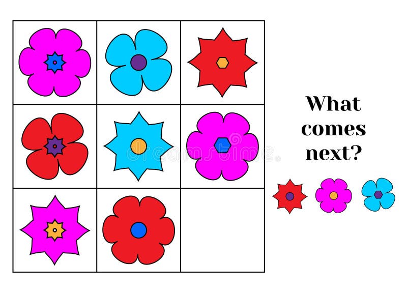 What Comes Next Educational Children Game. Kids Activity Sheet ...