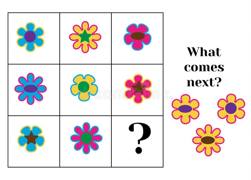 What Comes Next Educational Children Game. Kids Activity Sheet ...