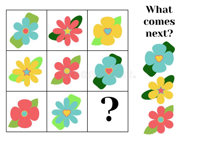 What Comes Next Educational Children Game. Kids Activity Sheet ...