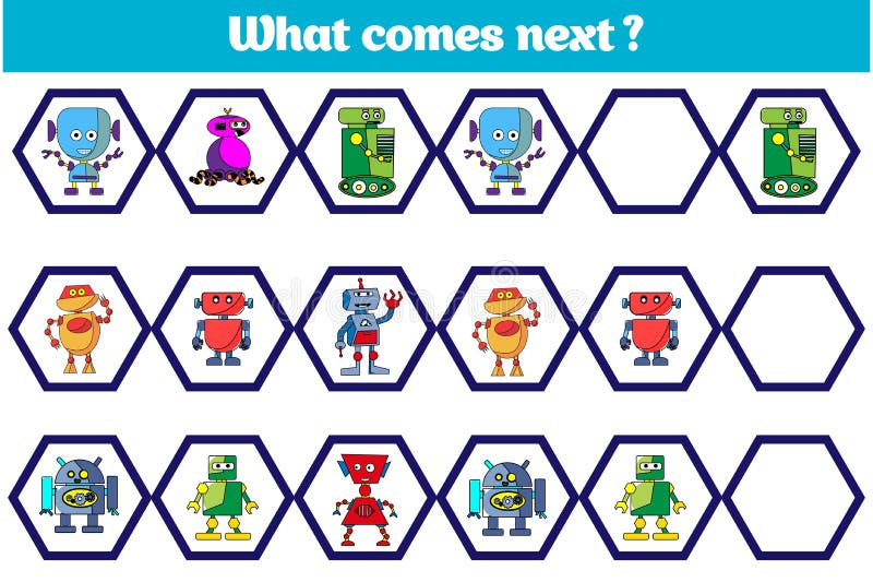 What Comes Next Educational Children Game. Kids Activity Sheet ...