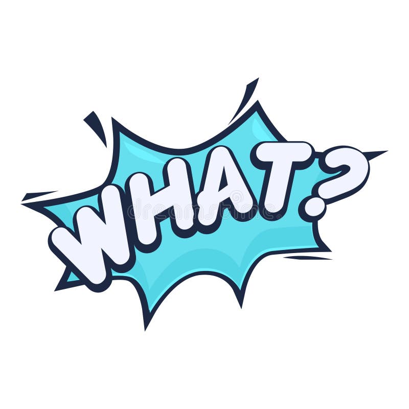 What Comic Book Speech Bubble Expressing Confusion Stock Vector ...
