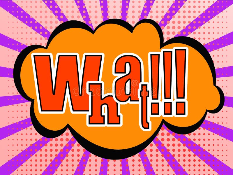 What Comic Speech Bubble Stock Illustrations – 292 What Comic Speech ...