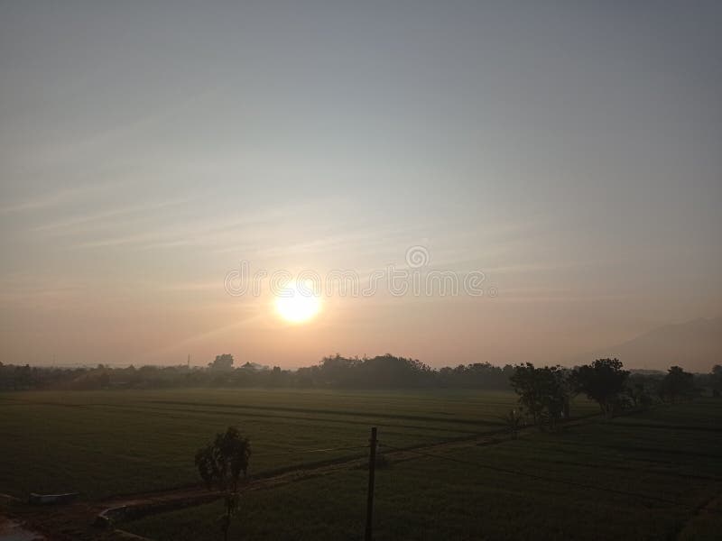 Sun rise after rainy night stock image. Image of cool - 266628567