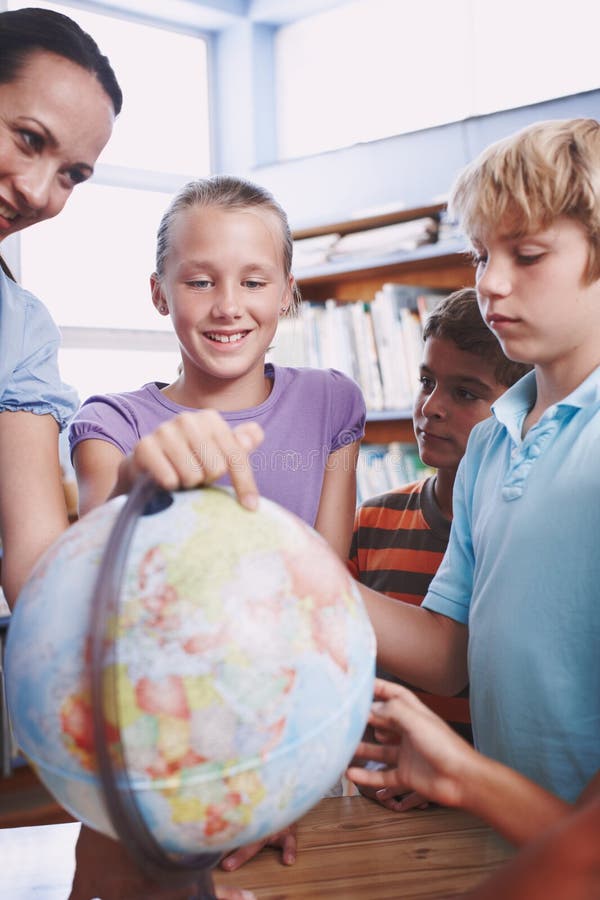 What is this Country Called. a Group of Schoolchildren Learning about ...