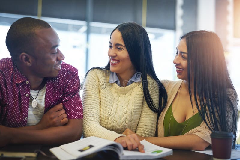 What Did You Think of Our Last Lecture. a Group of Young Friends Having ...