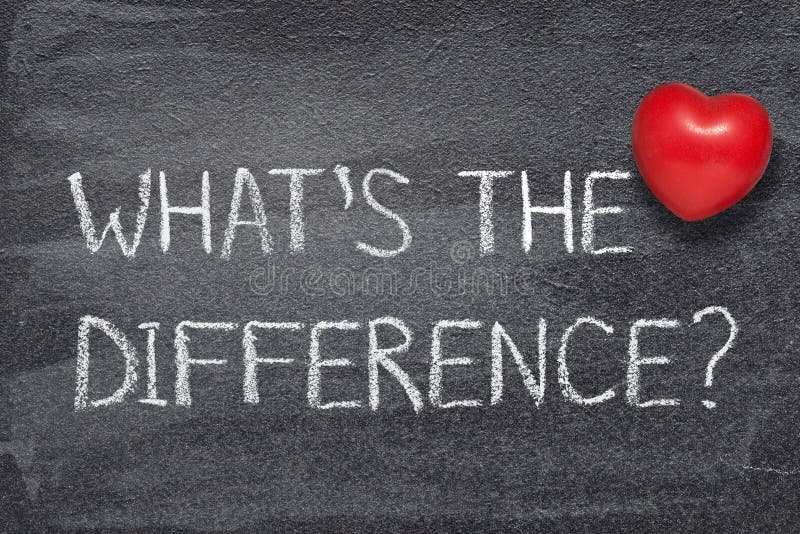What the difference heart stock image. Image of shape - 257230323