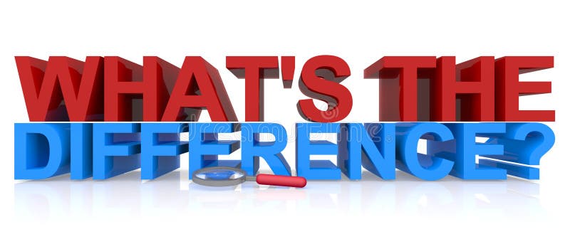 What is the Difference Word on White Stock Illustration - Illustration ...