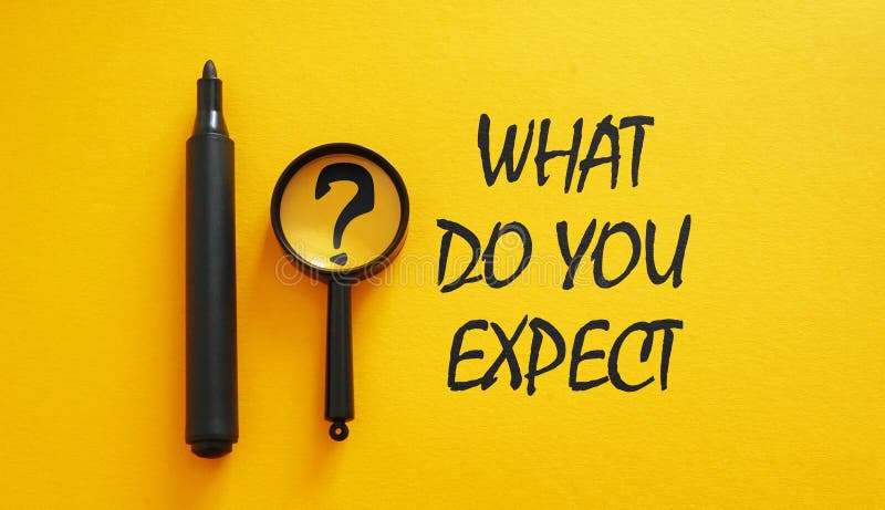 What Do You Expect - Phrase is Shown Using the Text Stock Photo - Image ...