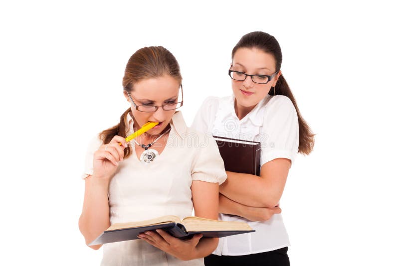 What do you read? stock image. Image of hair, literature - 21585261