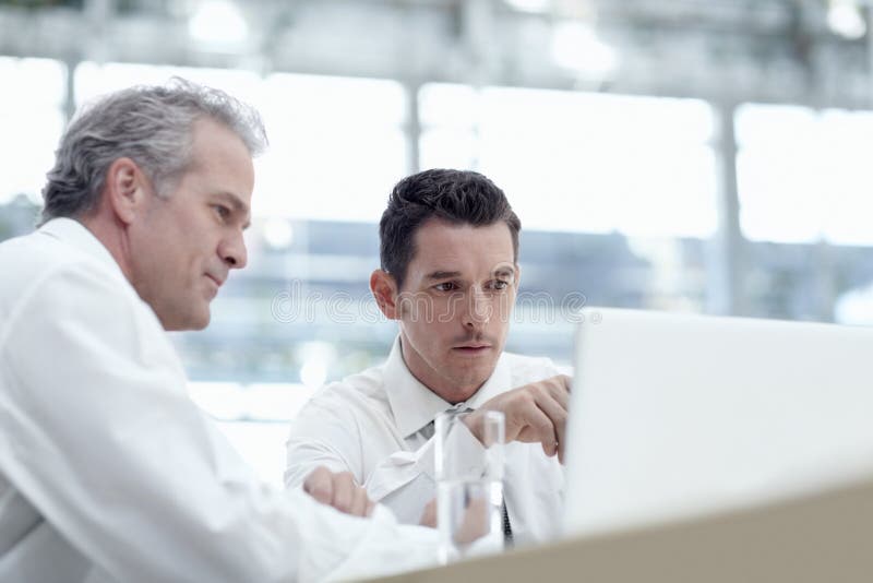 What Do You Think about this Interface. Two Businessmen Sharing a ...