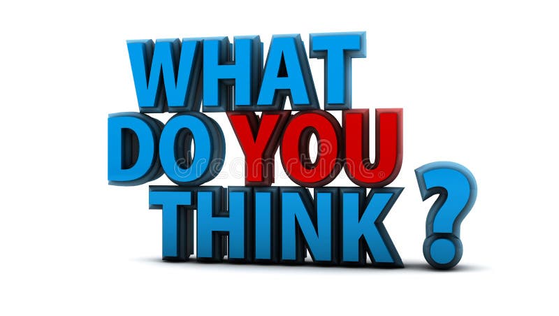 What do you think question stock illustration. Illustration of smart ...