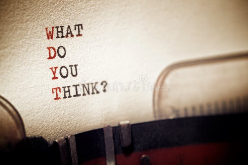 What do you think question stock image. Image of concept - 207122659