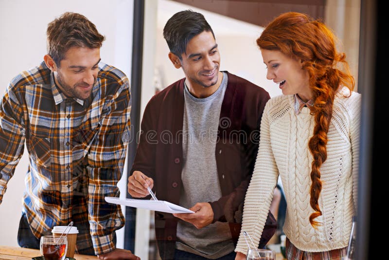 What Do You Think. a Team of Young Designers Discussing Their Work ...