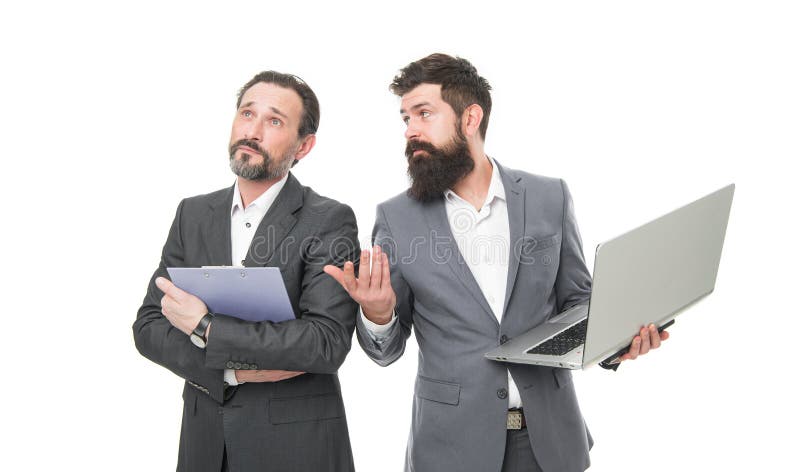 What Do You Think. Thinking Businessmen Isolated on White ...