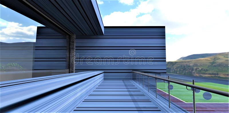 What Does the Balcony of the Future Look Like. Panoramic Hermetic Multi ...