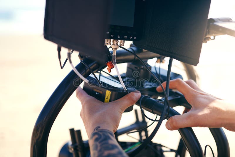 What Does this Button Do. Closeup of an Unrecognizable Man Making a Few ...