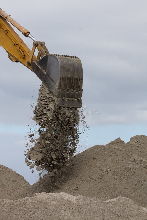 What a dump! stock photo. Image of falling, sand, excavator - 24160874