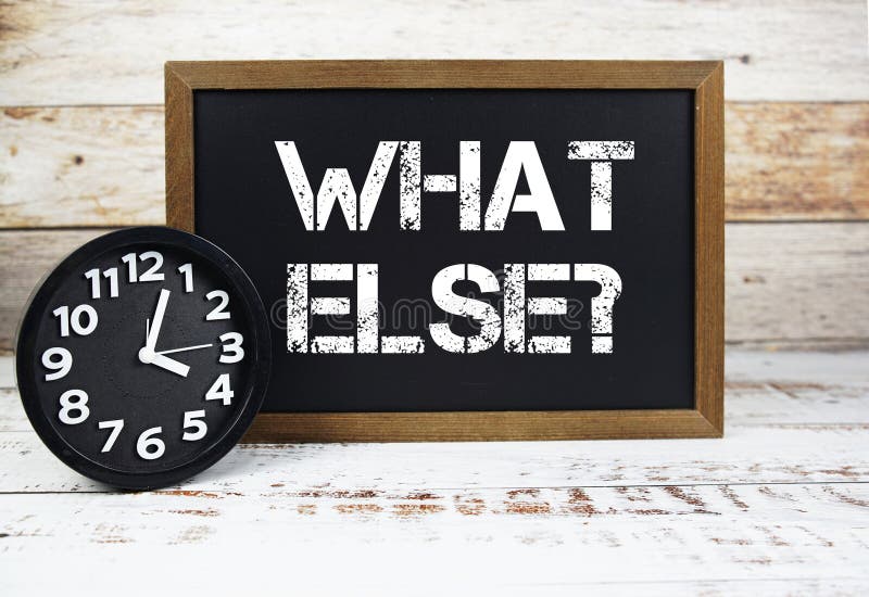 WHAT ELSE Text on a Keyboard Wirh Chart and Pencil Stock Photo - Image ...