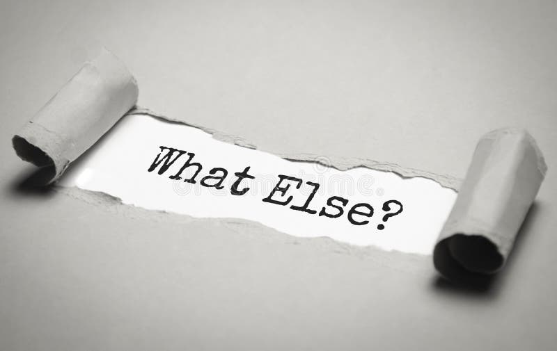 What Else Word Written Under Torn Paper Stock Photo - Image of ...