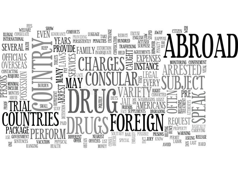 What Happens If You are Arrested Overseas Word Cloud Stock Illustration ...