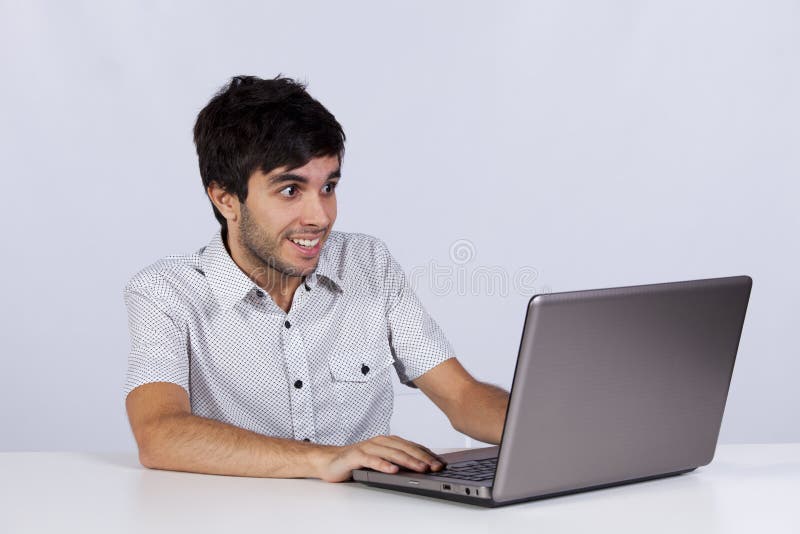 Computer face stock photo. Image of homework, overworked - 7744880