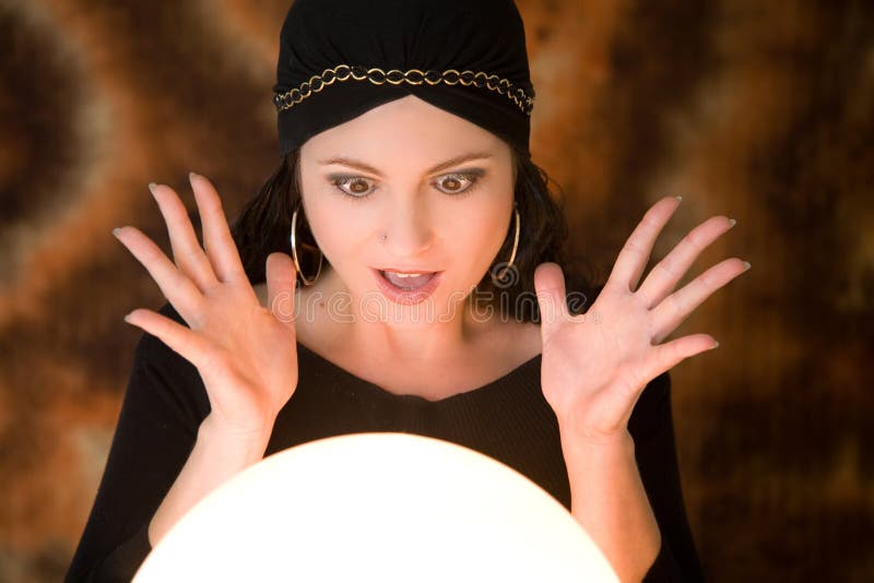 Seeing the future stock photo. Image of women, earrings - 2509446