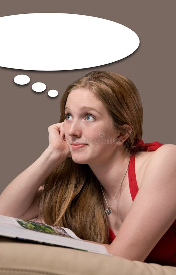 What am I Thinking? stock image. Image of looking, reading - 5720073