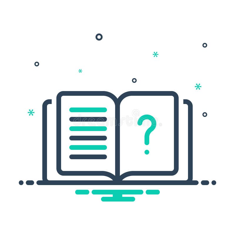 Mix Icon for What, Why and Who Stock Illustration - Illustration of ...