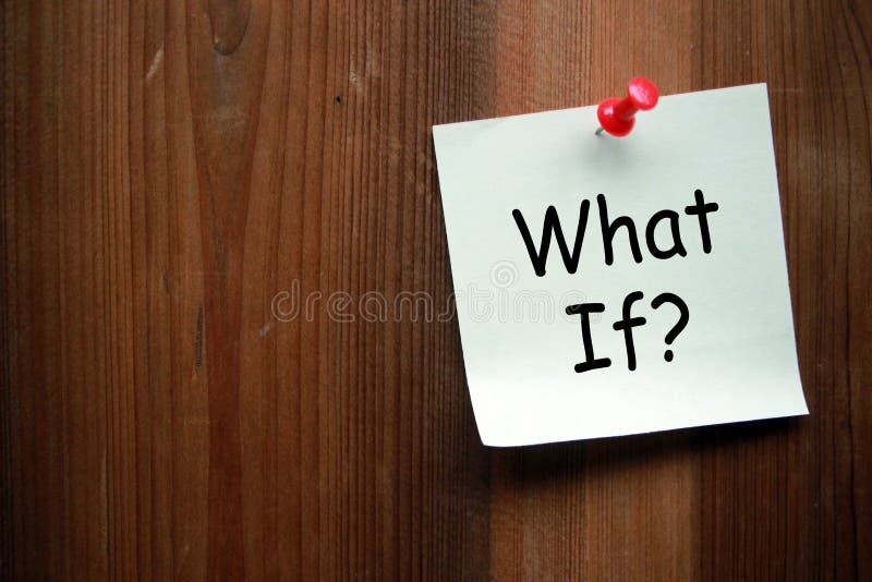 What If? stock photo. Image of asking, block, inspiration - 40221662