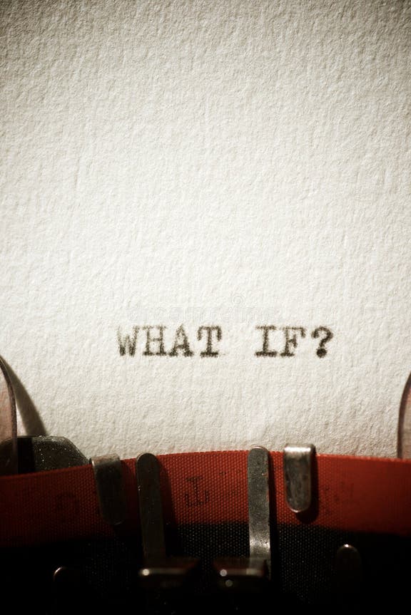 What if question stock photo. Image of brainstorming - 269409138