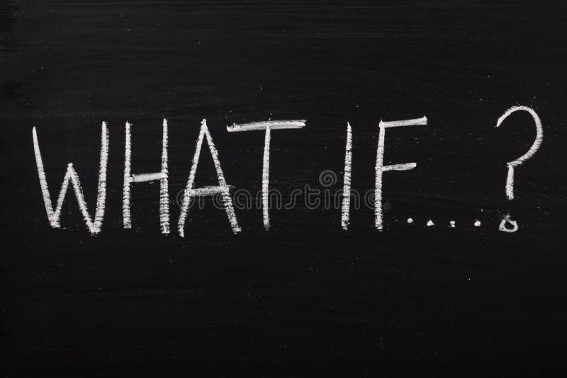 What If? stock photo. Image of asking, block, inspiration - 40221662