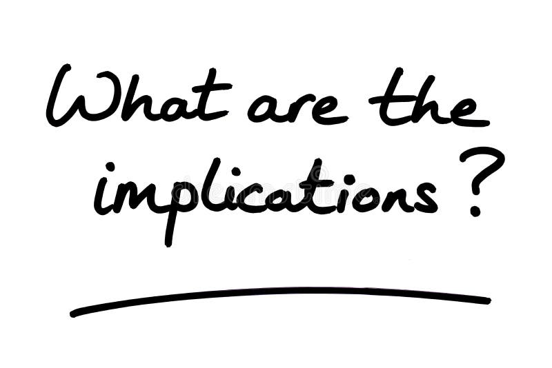 What are the implications stock illustration. Illustration of drawback ...