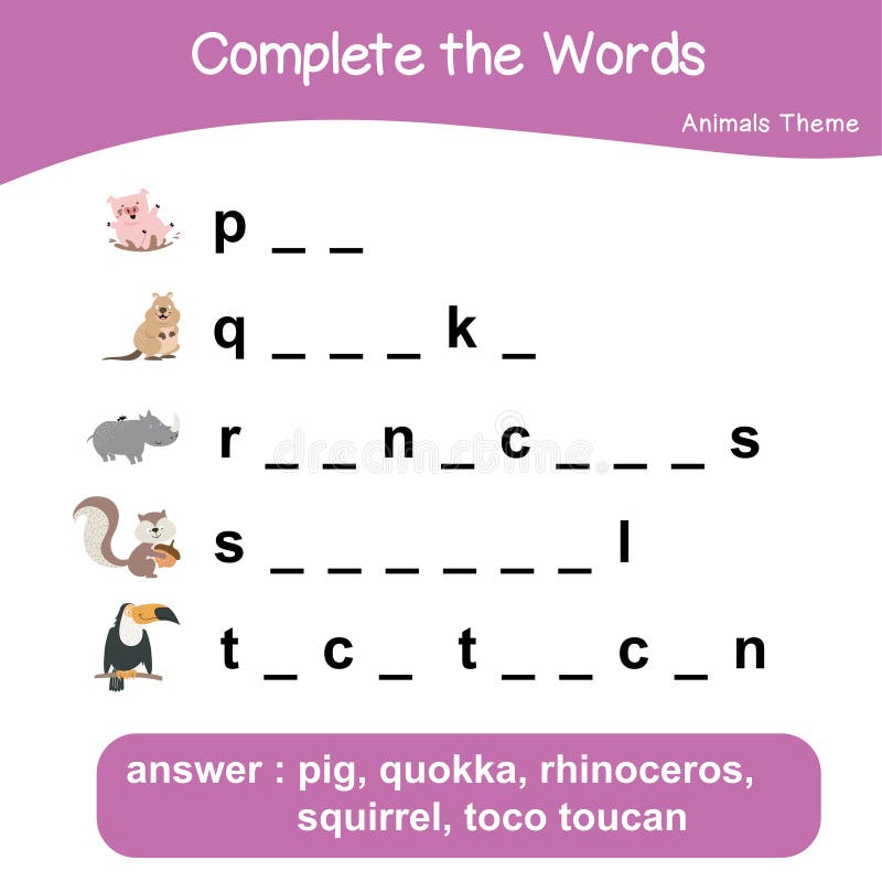 What Letters are Missing Worksheet Stock Vector - Illustration of ...