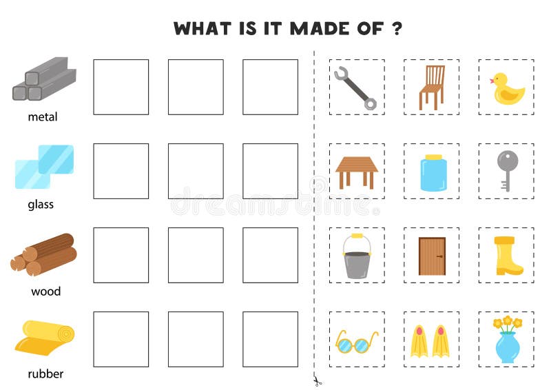 What is Made of Plastic. Circle All Plastic Objects. Education ...