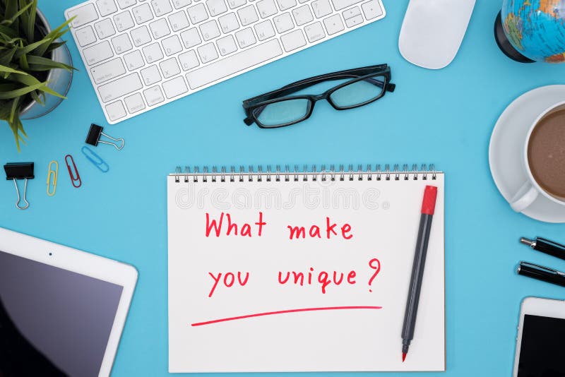 What Make You Unique with Office Table Desk Stock Image - Image of ...