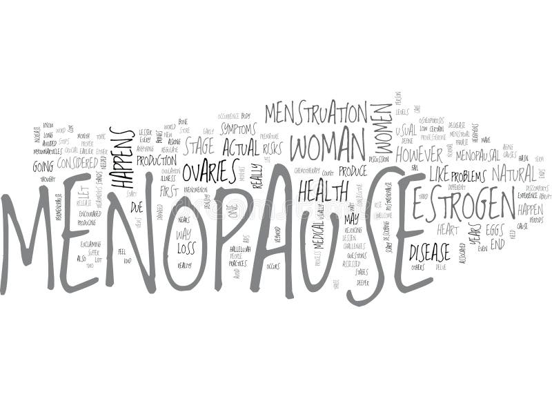 What is Menopause Word Cloud Stock Illustration - Illustration of aids ...