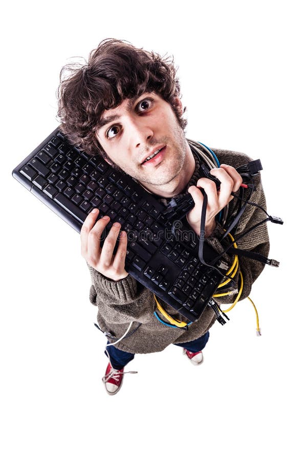 I hate technology stock image. Image of pressure, confused - 32714395