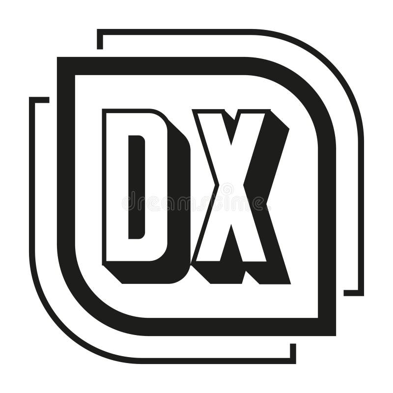 DX Letter Monogram Logo Design Stock Vector - Illustration of icon ...