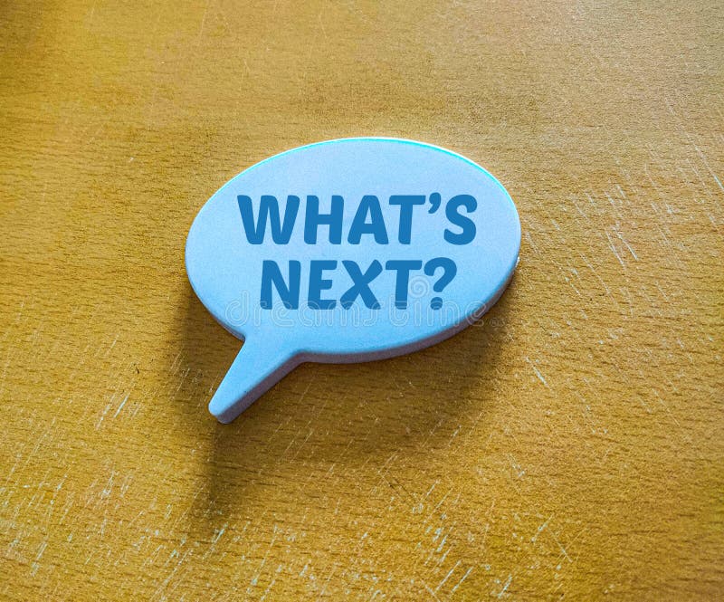 What is Next and Abstract Background . Stock Image - Image of question ...