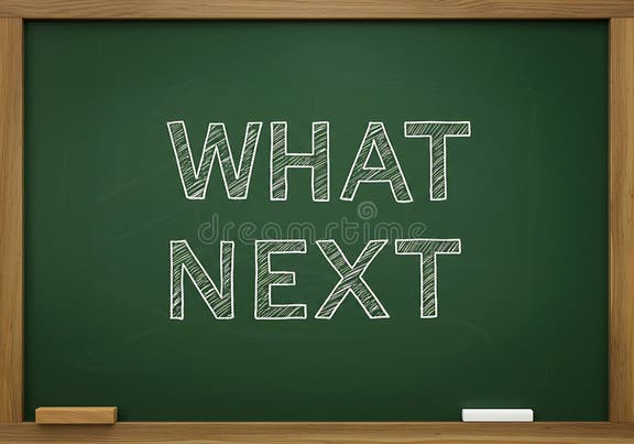 What Next Chalkboard Academic Progress Visualization Stock Illustration ...