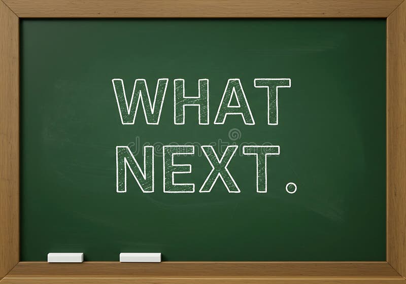 What Next Chalkboard Educational Inspirational Learning Concept Design ...