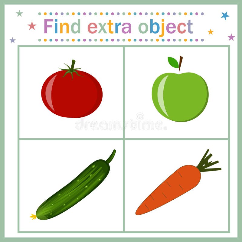 What object is superfluous stock vector. Illustration of challenge ...