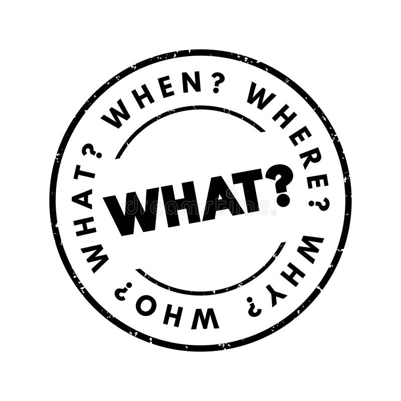 The 5 W Questions when What Which What Why, Flow Chart, Diagram Concept ...